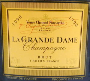 Drink Label: La Grande Dame Veuve Clicquot Ponsardin Brut (Veuve ...