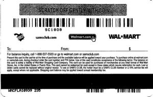 Gift Card: Freeloader (Walmart, United States of America(School ...