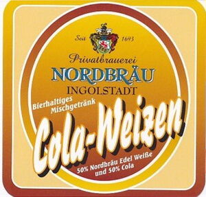 Drink Label: Nordbräu Cola-Weizen (Nordbräu Ingolstadt, Germany, Federal RepublicCol:DE-BEER-038229