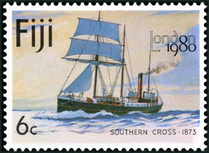 Stamp: Southern Cross (1873) (Fiji(London 80 Intl. Stamp Exhib.,) Mi:FJ ...
