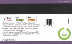Gift Card: Joker Toys (Jokerland, Türkiye (Turkey)(Jokerland) Col:TR ...