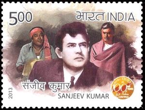 Stamp: Sanjeev Kumar (1938-1985) (India(100 Years of Indian Cinema) Mi ...