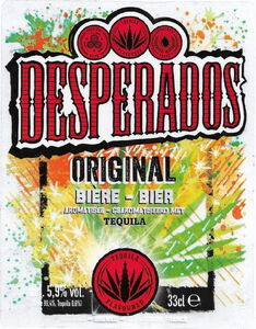 Drink Label: Desperados (Heineken Entreprise, FranceCol:FR-BEER-011436