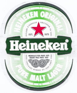Drink Label: Heineken (Heineken Entreprise, FranceCol:FR-BEER-011438