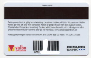 Gift Card: Presentkort Valbo (Shoppingcenters, Sweden(Centrum Valbo ...