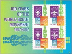 Stamp: 100Years of the World Scout Movement (Gambia(Scouting, 100th ...