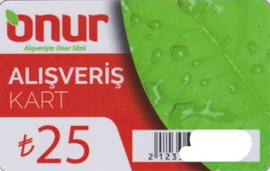 Gift Card: Onur, Alışveriş Kar (Onur Market, Türkiye (Turkey)(Onur) Col ...