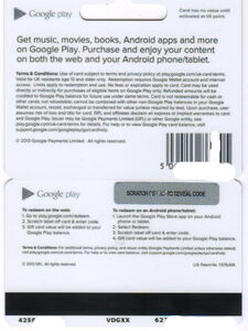 Gift Card: Google 50 (Google, United Kingdom of Great Britain ...