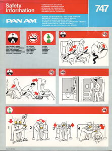 Safety Card: 747 (Pan Am, United States of AmericaCol:PAA-US-0004