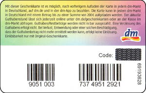 Geschenkkarte: Freude schenken - Freude erleben (dm-drogerie markt ...
