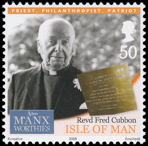 Stamp: Revd Fred Cubbon (Isle of Man(Manx Worthies) Mi:IM 1466,Sn:IM ...