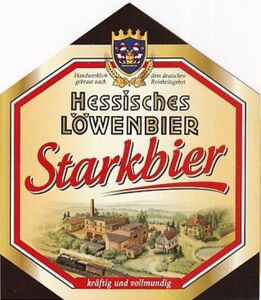 Drink Label: Hessisches Löwenbier Starkbier (Brauerei Malsfeld, Germany ...