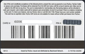 Gift Card: Purple card (PacSun, United States of America(PacSun) Col:US ...