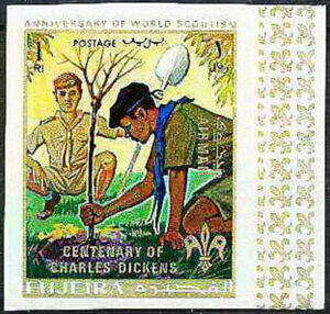 Stamp: Planting a Tree (Fujairah (Fujeira)(100th Anniversary of the ...