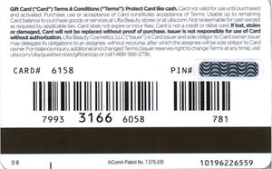Gift Card: Ulta Logo $25-500 (Ulta, United States of America(Ulta) Col ...