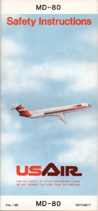 Safety Card: Md-80 (USAir, United States of AmericaCol:USA-US-0002