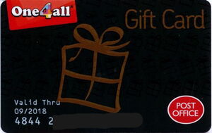 Gift Card: Package Black Card (One4all, United Kingdom of Great Britain ...