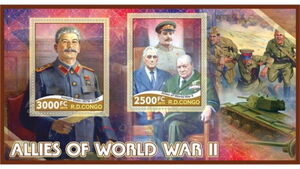 Stamp: Allies of World War II (Congo, Dem. Rep. (Kinshasa): Illegal ...