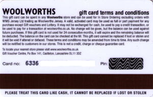 Gift Card: Cds Game Dvds (Woolworths, United Kingdom of Great Britain ...