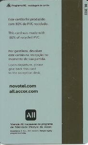 Hotel Card: Novotel (Novotel, France(Novotel - NOVO •)