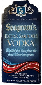 Drink Label: Seagram's Extra Smooth (Seagram Vodka Co., United States ...