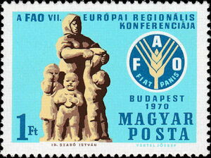 Stamp: Regional FAO Congress, Budapest (HungaryMi:HU 2615A,Sn:HU 2035 ...