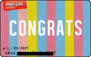 Gift Card: Congrats (One4all, United Kingdom of Great Britain ...