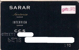 Gift Card: Sarar (Multinet, Türkiye (Turkey)(Multinet) Col:TR-MULTINET-084