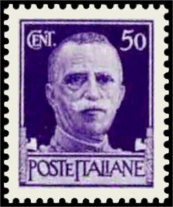 Stamp: King Vittorio Emanuele III Facing Front (Italy(Imperial Series ...
