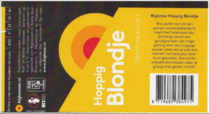 Drink Label: Hoppig Blondje (Brouwerij 't Meuleneind, NetherlandsCol:NL ...