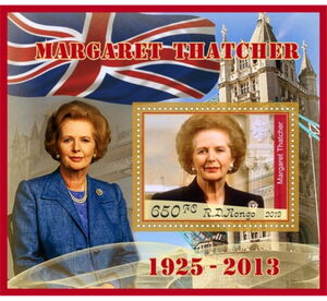Stamp: Margaret Thatcher (Congo, Dem. Rep. (Kinshasa): Illegal Stamps ...