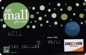 Gift Card: Ggp Mall (Discover, United States of America(Meta Bank) Col ...
