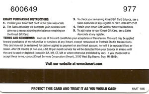 Gift Card: Cash Card (Kmart, United States of America(Cash Card) Col:US ...