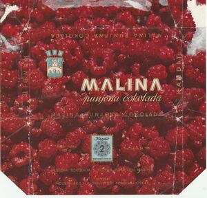 Chocolate Wrapper: Kandit Malina Milk Raspberry (Industrijsko ...