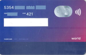 Bank Card: Revolut (Revolut, United Kingdom of Great Britain & Northern ...