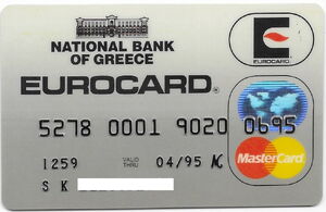 Bank Card: NATIONAL BANK OF GREECE EUROCARD MasterCard (National Bank ...