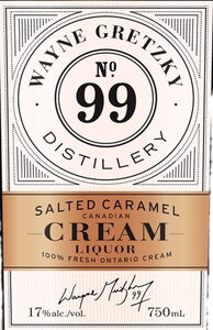 Drink Label: Wayne Gretzky No 99 Canadian Cream Salted Caramel (Wayne ...