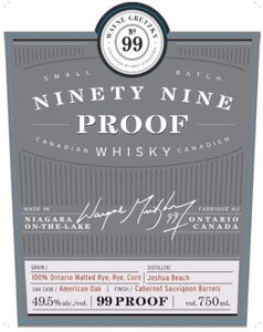 Drink Label: Wayne Gretzky No 99 Proof (Wayne Gretzky Distillery ...