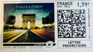 Stamp: Parker and Perrot Huissiers (France: Personalized Stamps ...
