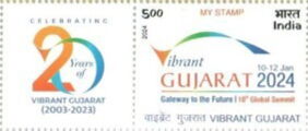 Stamp: Vibrant Gujarat (India(MyStamps 2024) Yt:IN 3619,Col:IN 2024.01. ...