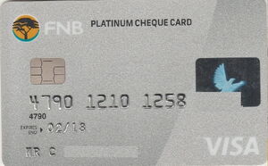Bank Card: Platinum Cheque Card (First National Bank, South AfricaCol ...