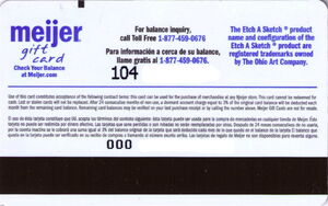 Gift Card: Sketch (Meijer, United States of America(Meijer) Col:US-Meij-018