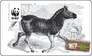 Autocolante: REWE WWF Tier Abenteuer Sammelbilder - Quagga (REWE ...