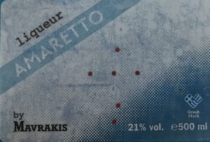 Drink Label: Amaretto (Mavrakis Distillery, GreeceCol:GR-LIQ-000097