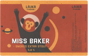 Drink Label: Miss Baker smoked extra stout (Pivovar Lajka, Czech ...
