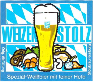 Drink Label: Stolz Bräu Weizen-Stolz (Stolz Bräu Kraiburg, Germany ...