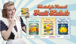 Stamp: Classic Fruit Can Labels (Australia(Classic Fruit Can Labels ...