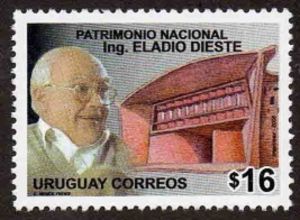 Stamp: Eladio Dieste, Brick Building (Uruguay(Tribute to Eladio Dieste ...