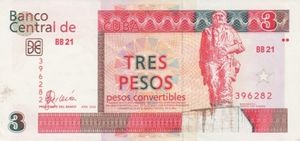 Banknote: 3 Pesos (Cuba(Foreign Exchange Certificates) Wor:P-FX47a