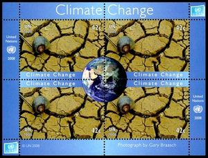 Stamp: Climate Change - Desert (UNO New York(Climate change) Mi:NT-NY ...